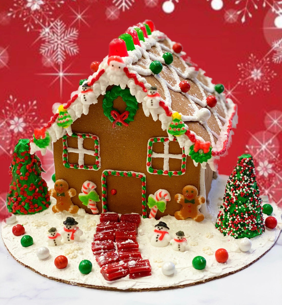 Gingerbread Christmas House Kit| Celebrations In The Kitchen
