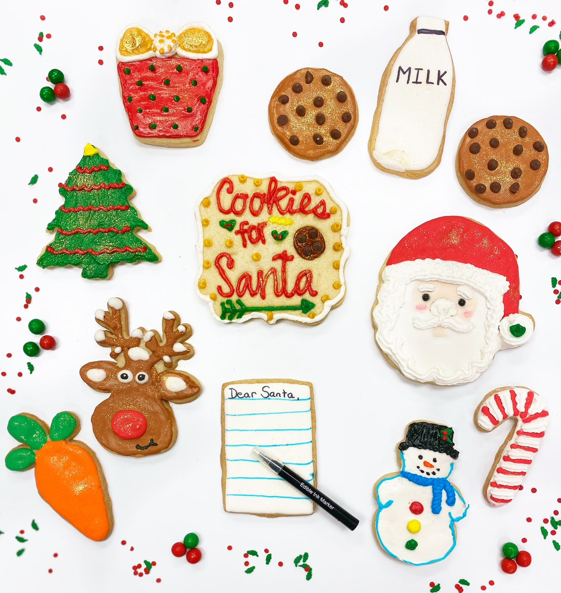 "Cookies For Santa" Cookie Decorating Kit – Celebrations In The Kitchen