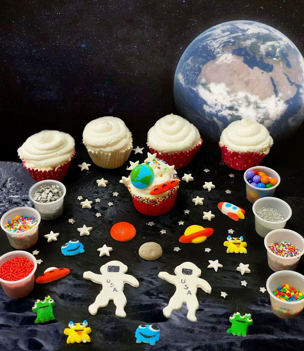 Outer Space Cupcake Baking Kit| Celebrations In The Kitchen