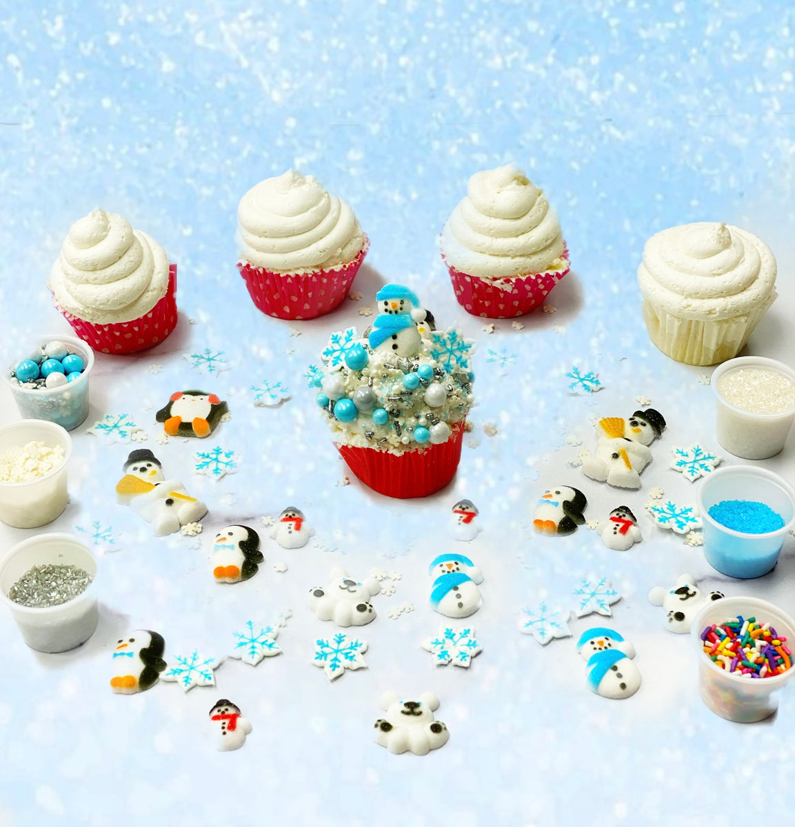 Wintertime Fun Cupcake Baking Kit| Celebrations In The kitchen ...